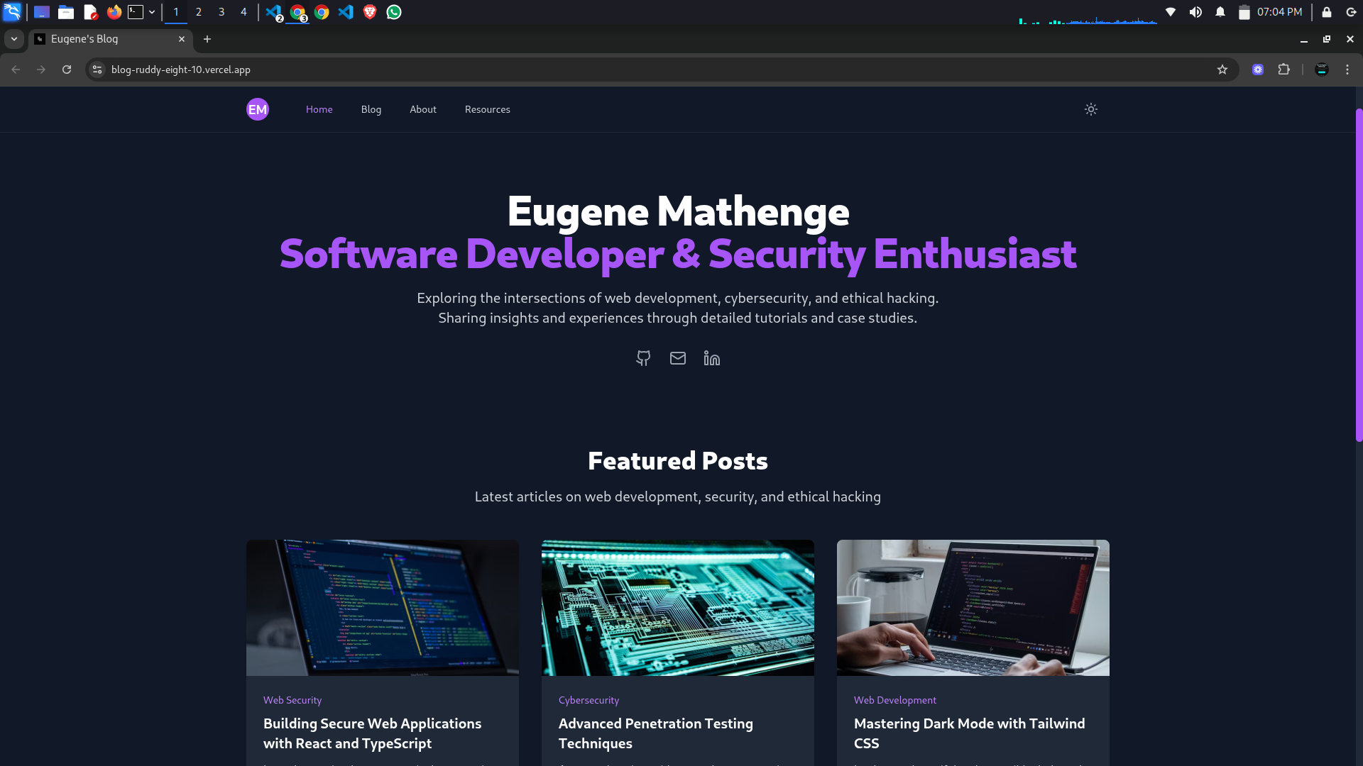 Eugene Mathenge - Ethical Hacker, Security Analyst & Full Stack Developer